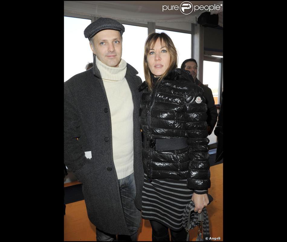 Mathilde Seigner et Mathieu Petit lors du Prix d'Amérique Marionnaud ...