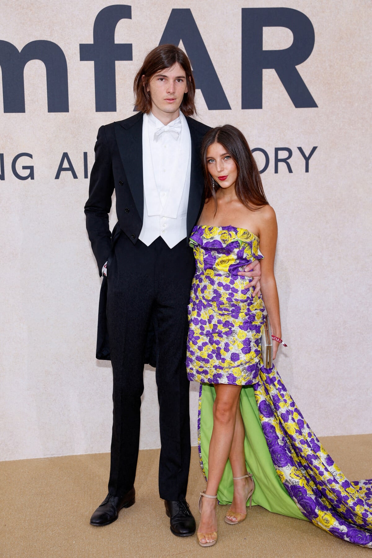 Photo : Dylan Brosnan, Avery Wheless - Photocall du gala de l'AmFar ...
