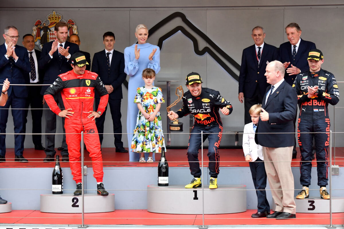 Photo : Carlos Sainz Jr, Sergio Perez, Max Verstappen, Andrea Casiraghi ...