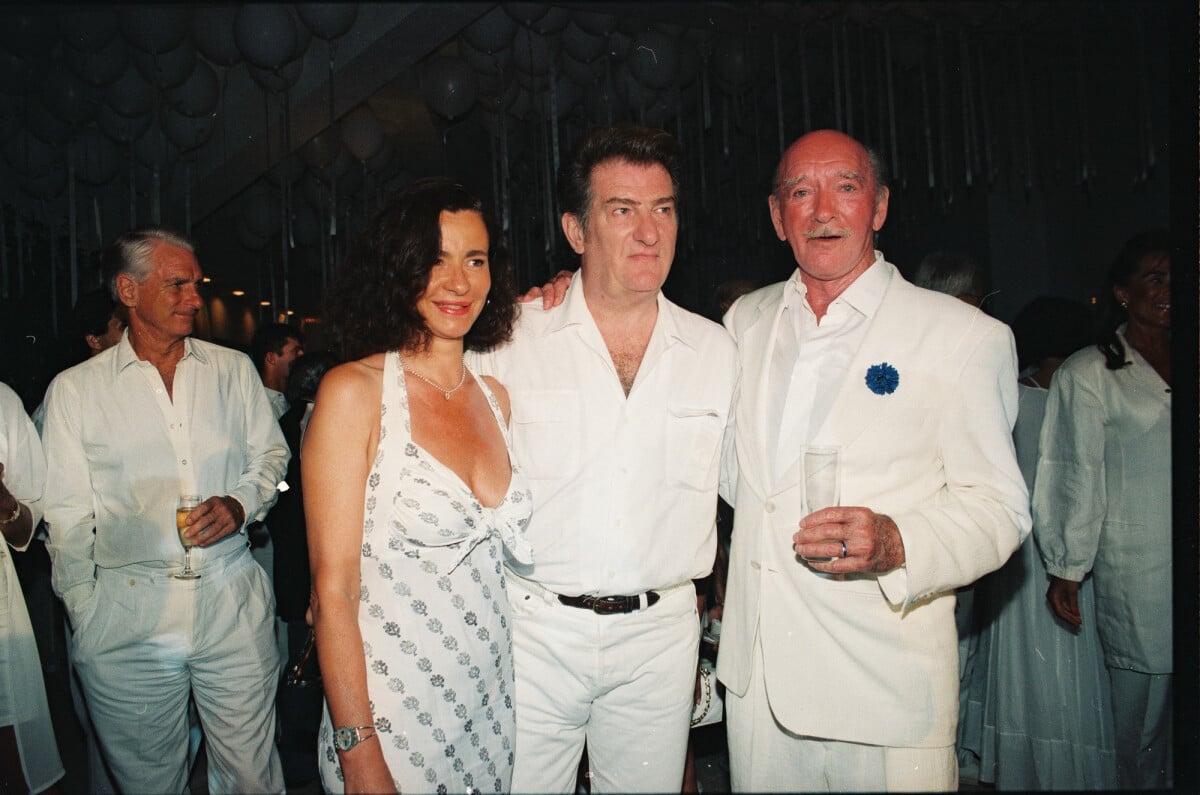 Photo : Eddy Mitchell avec Eddie et Caroline Barclay lors d'une soirée ...