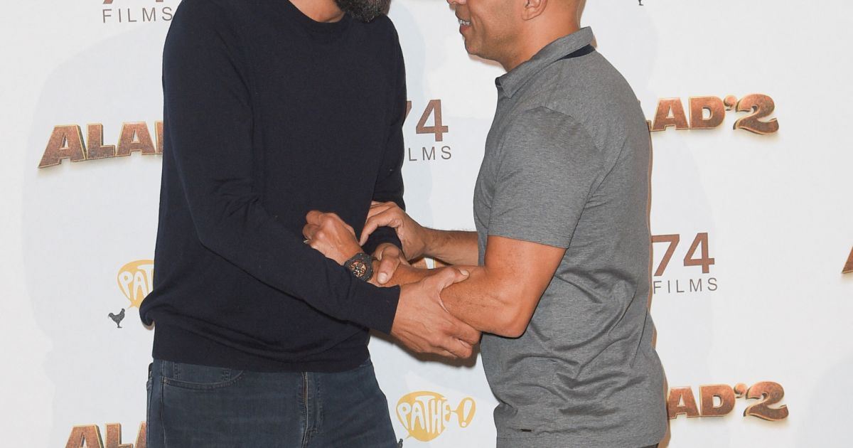 Ramzy Bedia et Eric Judor - Les célébrités posent lors du photocall de ...