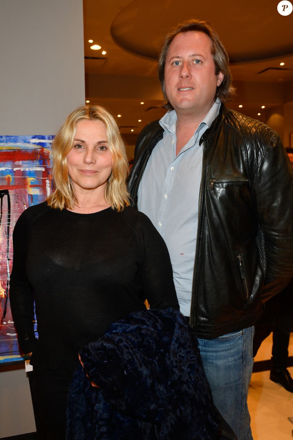 Sophie Favier et son compagnon Bruno Proos lors de la soirée des Femmes ...