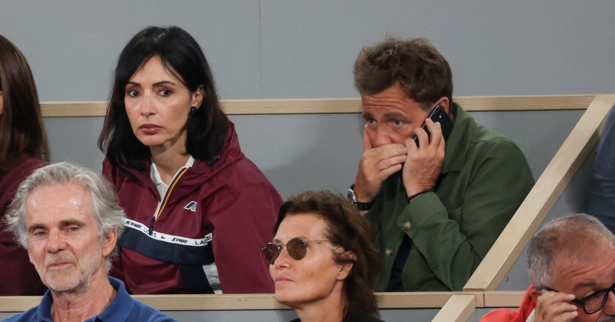 Géraldine Maillet et son compagnon Daniel Riolo en tribune (jour 13 ...