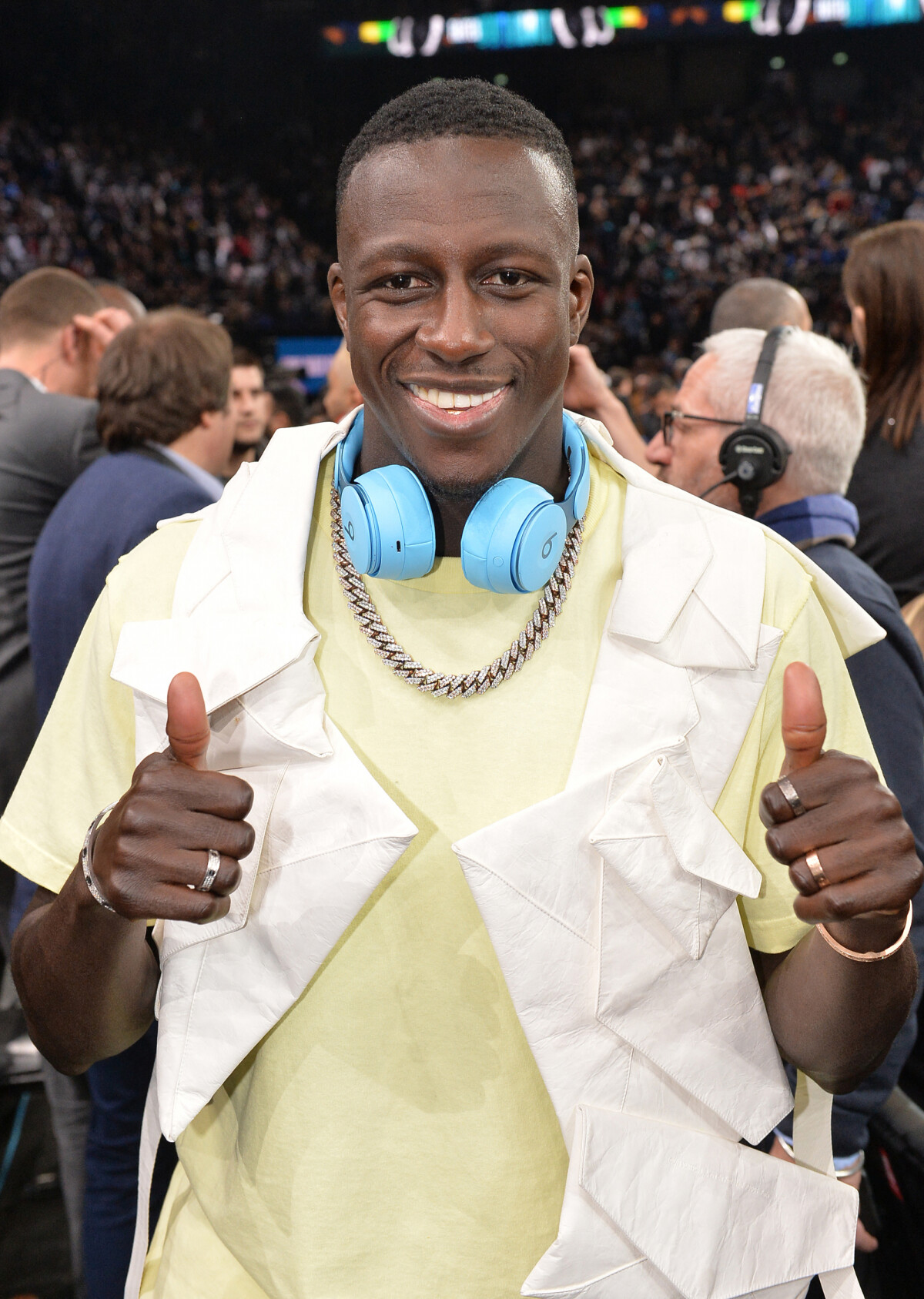 Photo : Benjamin Mendy au match de NBA Game Paris 2020 entre les Bucks ...