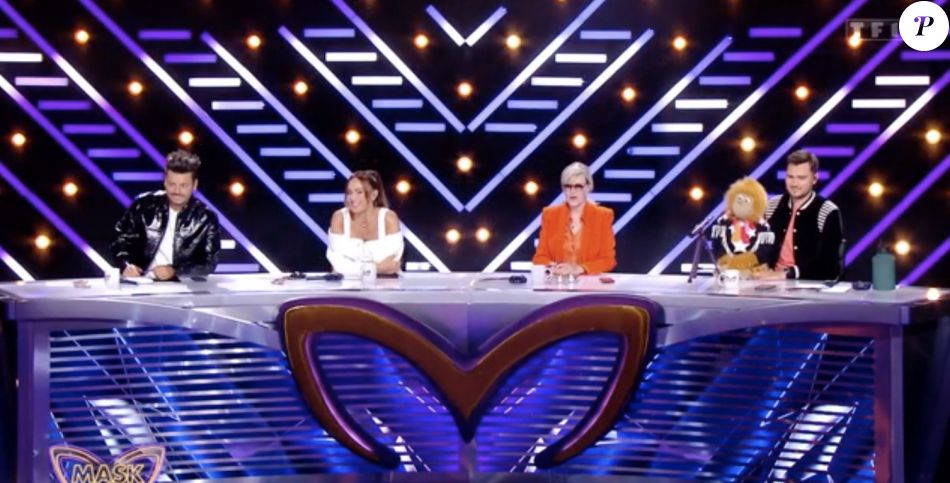 Le jury de Mask Singer composé de Kev Adams, Vitaa, Chantal Ladesou et ...