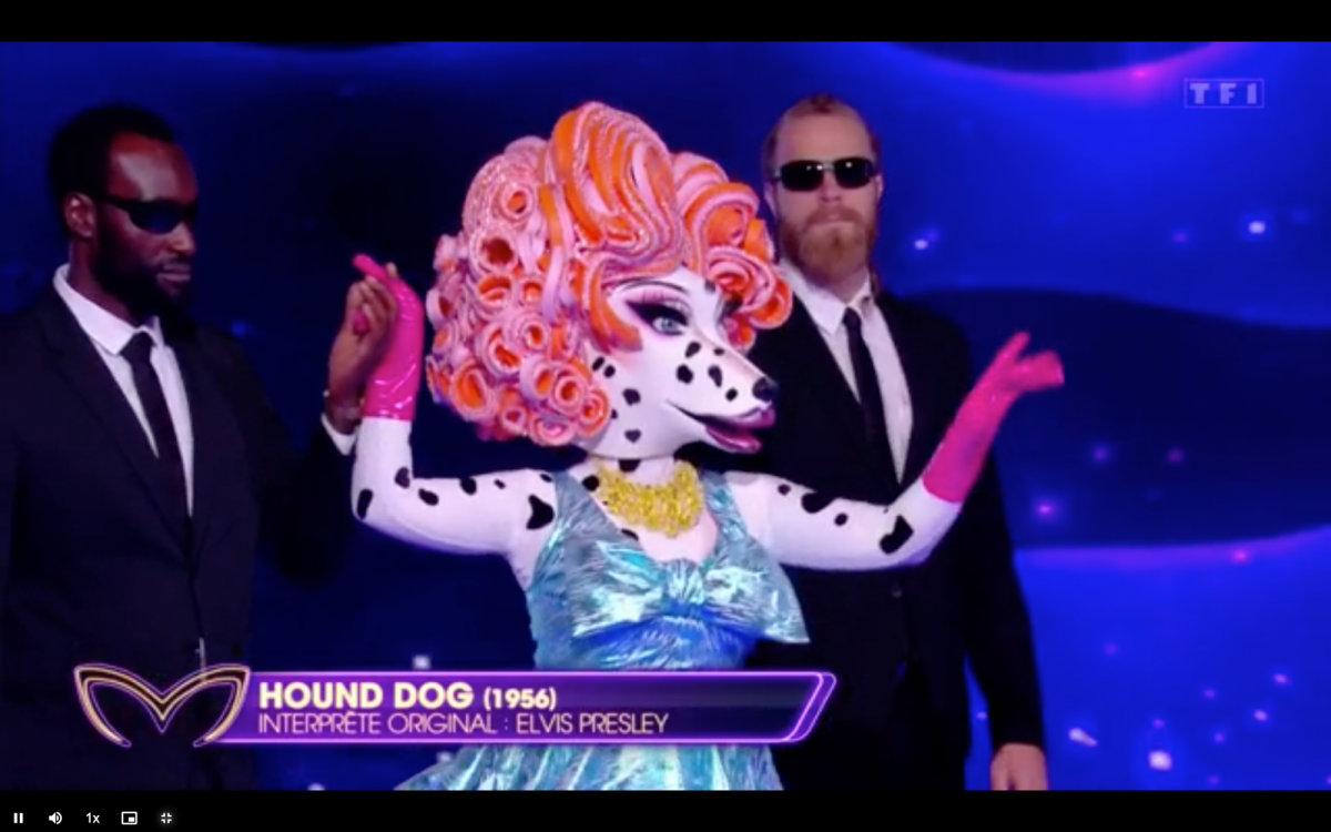 Photo : Le Dalmatien dans "Mask Singer". - Purepeople
