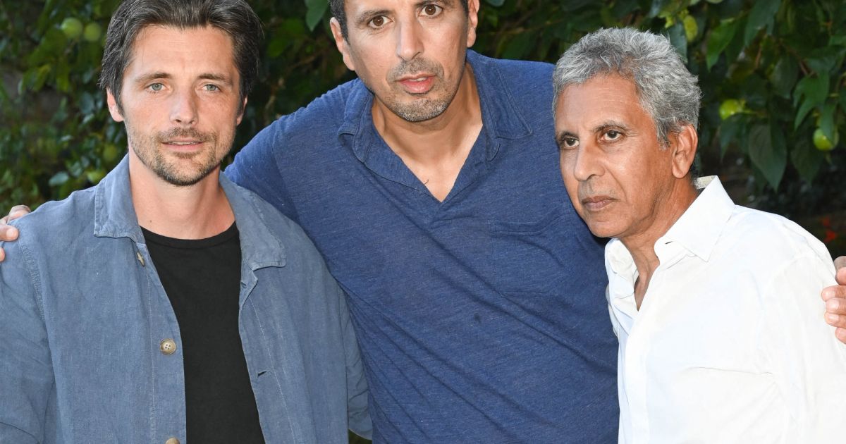 Raphael Personnaz, Samir Guesmi et Rachid Bouchareb - Photocall du film ...