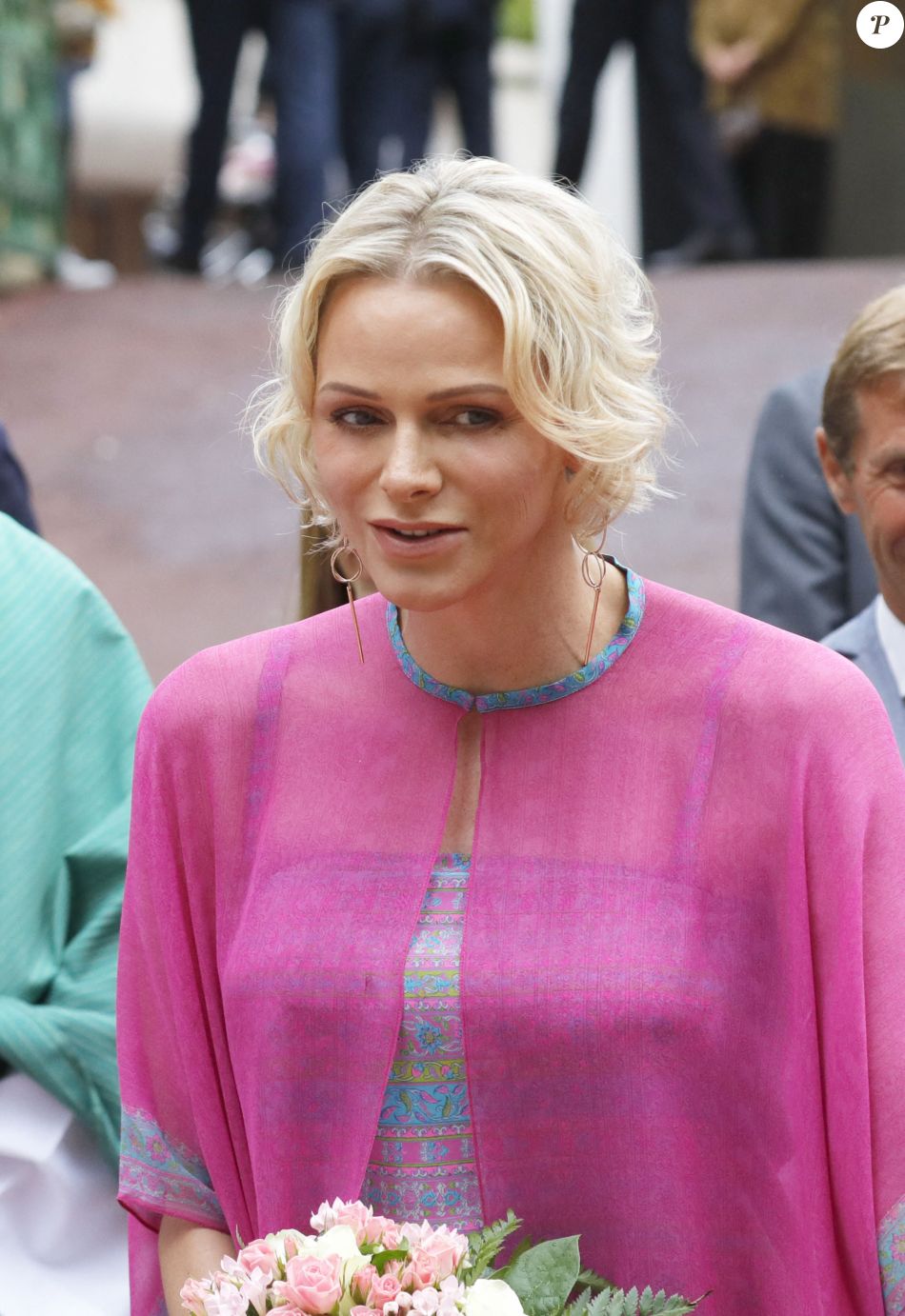 La princesse Charlene de Monaco durant le traditionnel Pique-nique des monégasques au parc ...