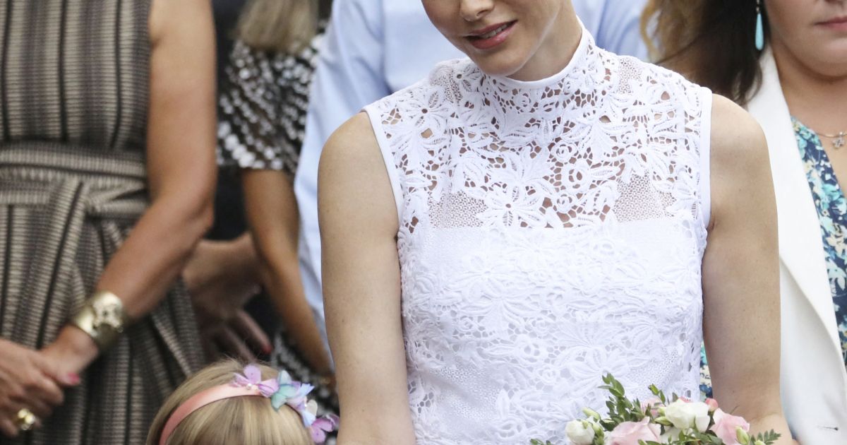 La Princesse Charlene de Monaco, la princesse Gabriella de Monaco ...