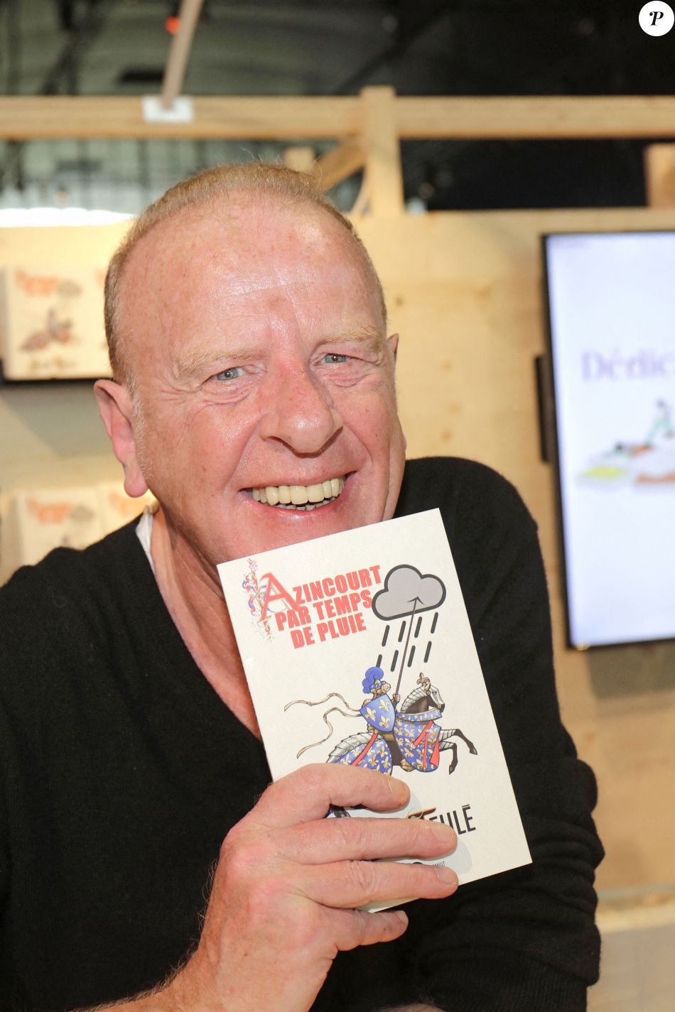 Jean Teulé lors du festival du livre Paris 2022 au Grand Palais ...