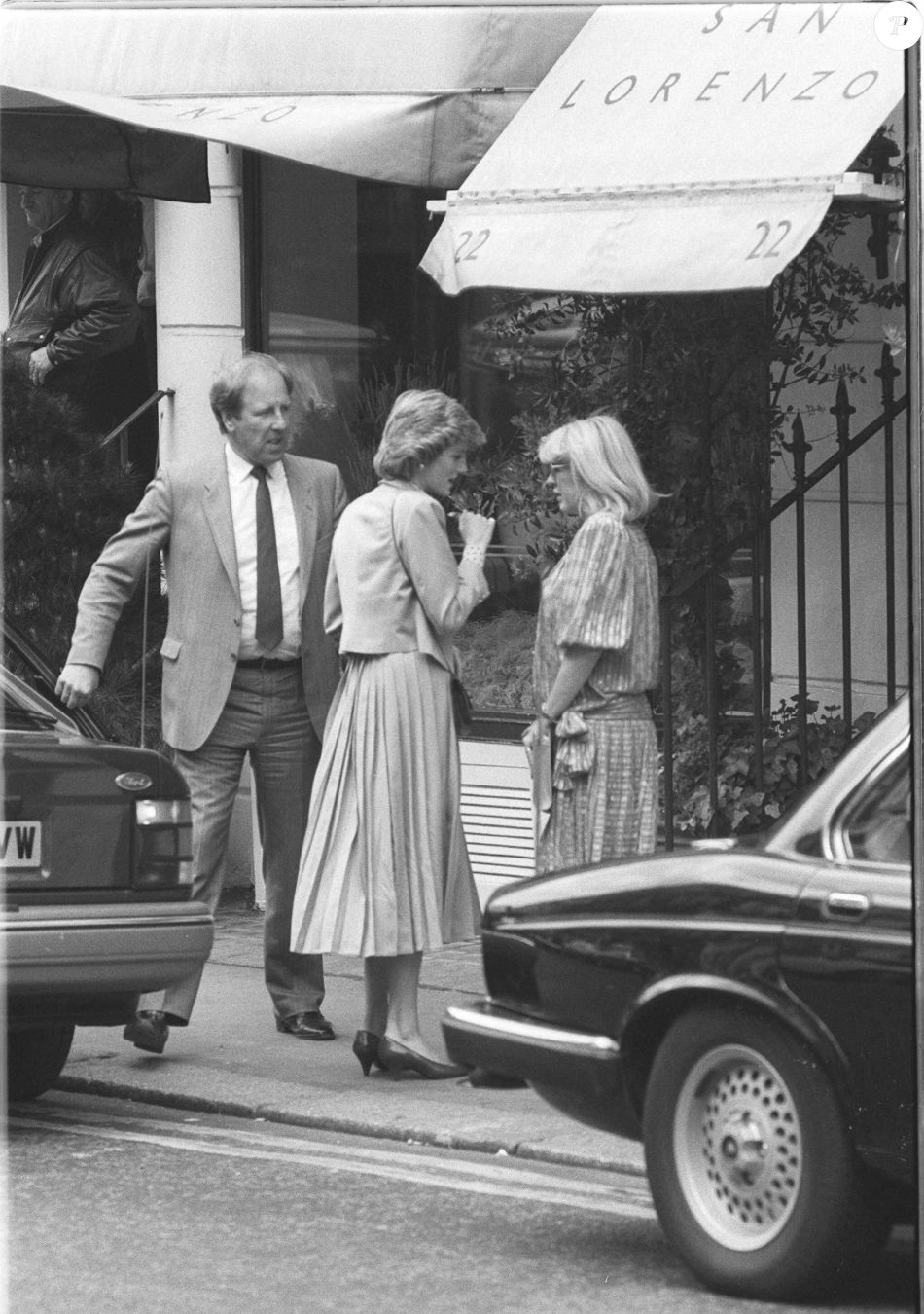 Diana et Lady Dale Tryon à San Lorenzo, en juin 1986 - Purepeople