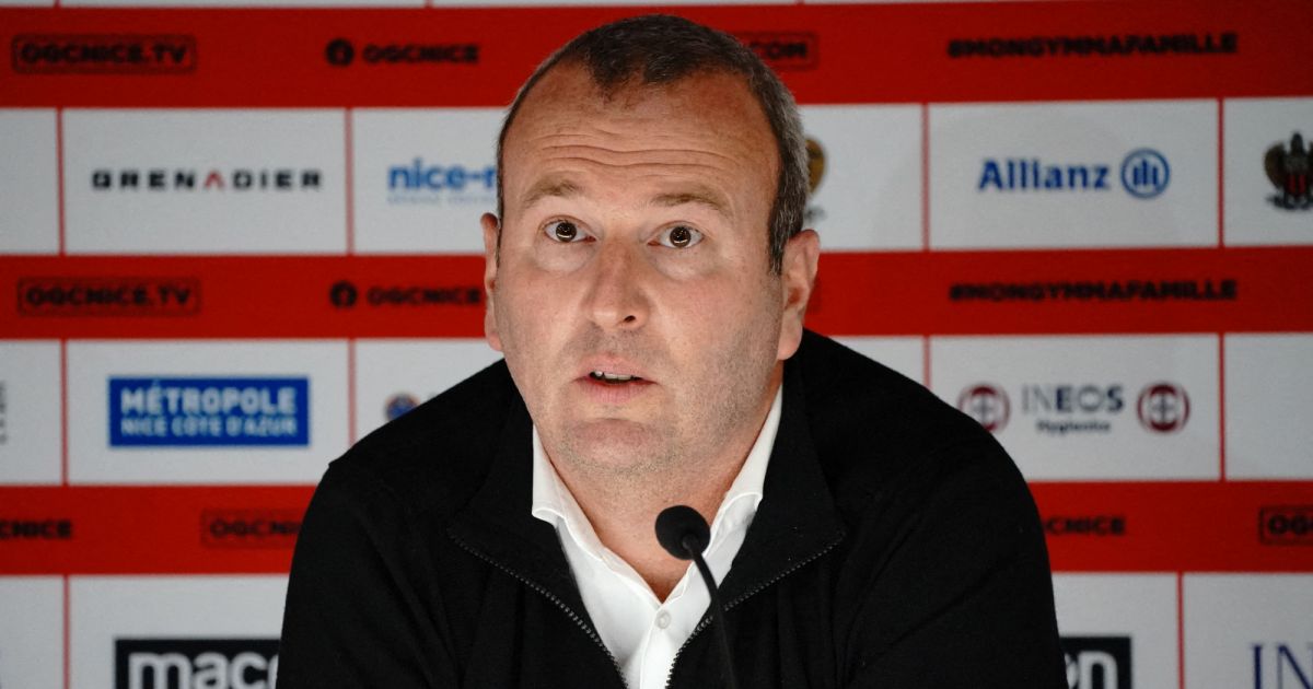 Julien Fournier (directeur sportif de l OGC Nice) lors de la ...