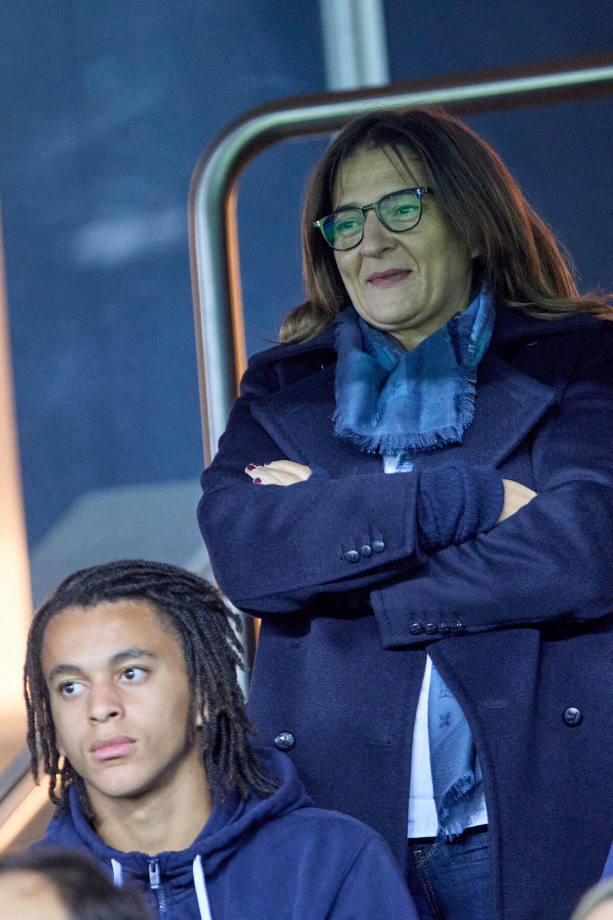 Photo : Fayza Lamari (mère de K. Mbappé) et son fils Ethan Mbappé ...