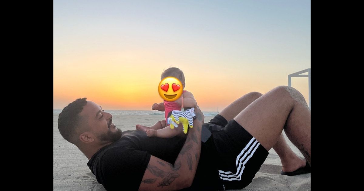 Slimane et sa fille Esmeralda. Instagram, le 10 mai 2022. - Purepeople