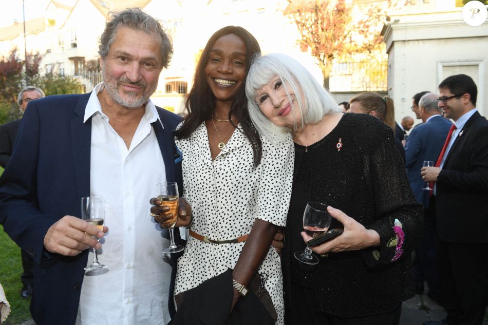 Jérôme Enrico, Sény Villeret (veuve de Jacques villeret) et Virginie ...