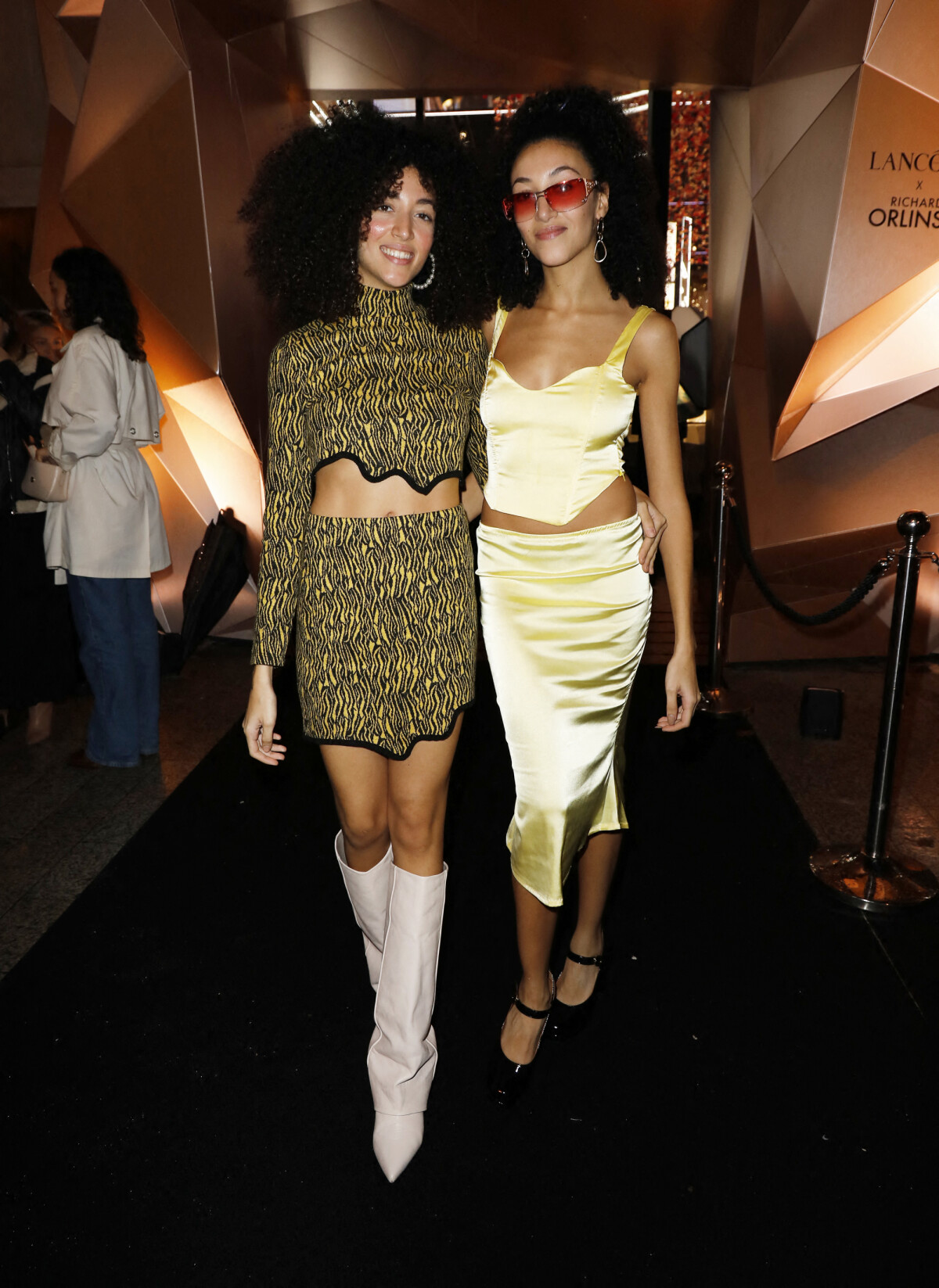 Photo : Semi Exclusif - Sarah, Sabrina - Arrivées à la soirée "Lancôme ...