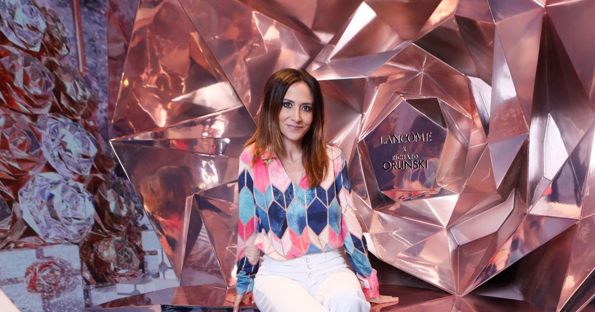 Exclusif - Fabienne Carat au photocall de la soirée Lancôme x Orlinski ...