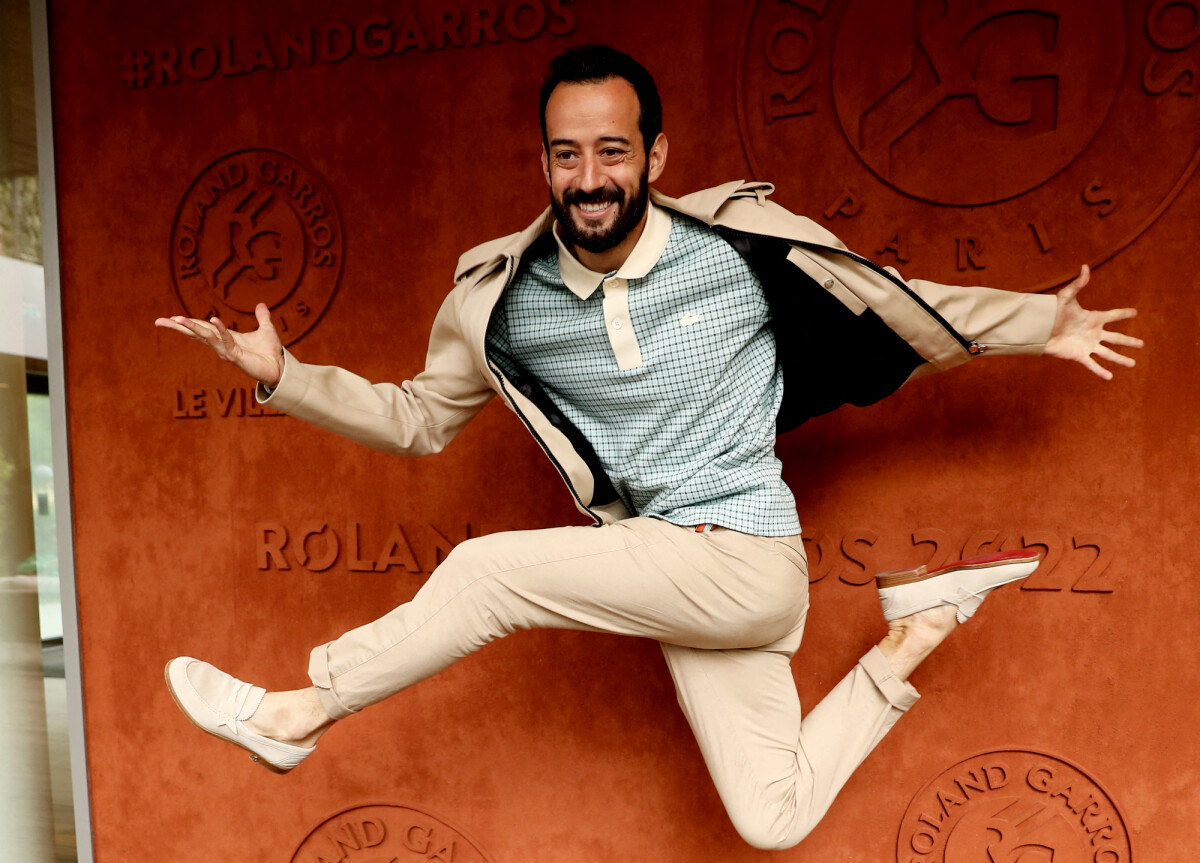 Photo : Mathieu Forget au village lors des Internationaux de France de ...