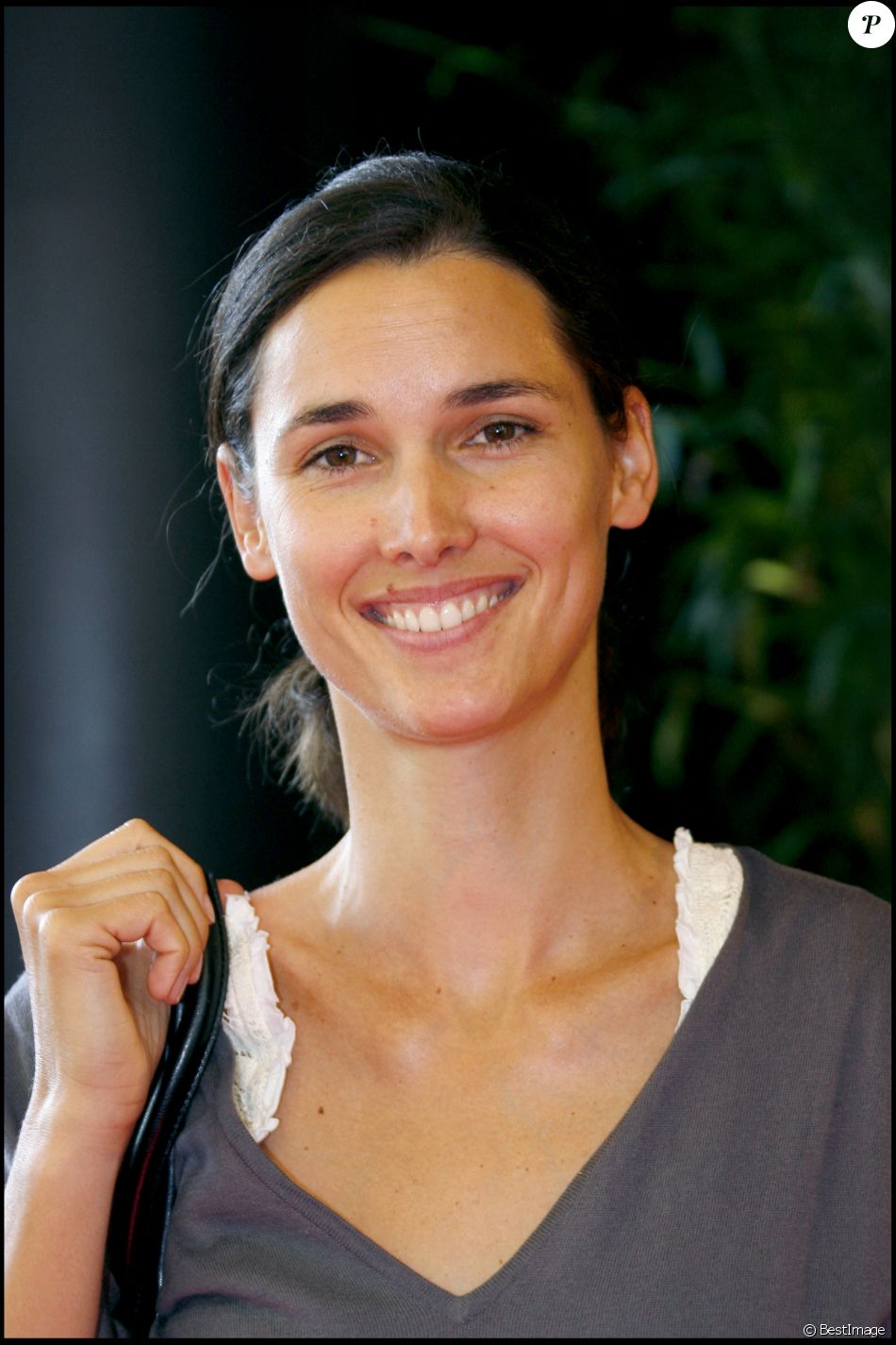 Eglantine Eméyé lors de la présentation des programmes de TF1 pour la saison 2007-2008 à Paris ...