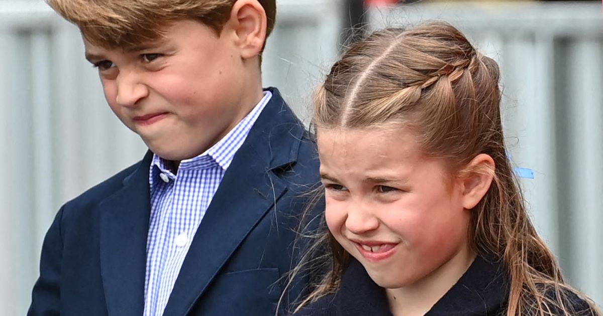 Le prince George de Cambridge et la princesse Charlotte de Cambridge en ...