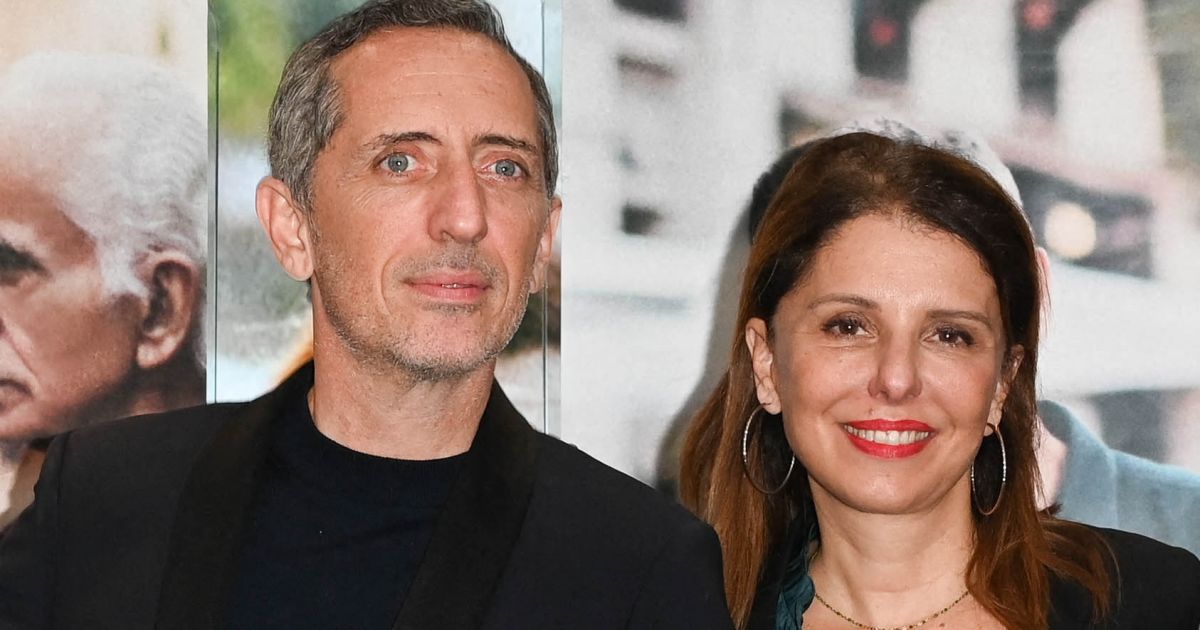 Gad Elmaleh et Judith Elmaleh à la première du film Reste Un Peu au ...