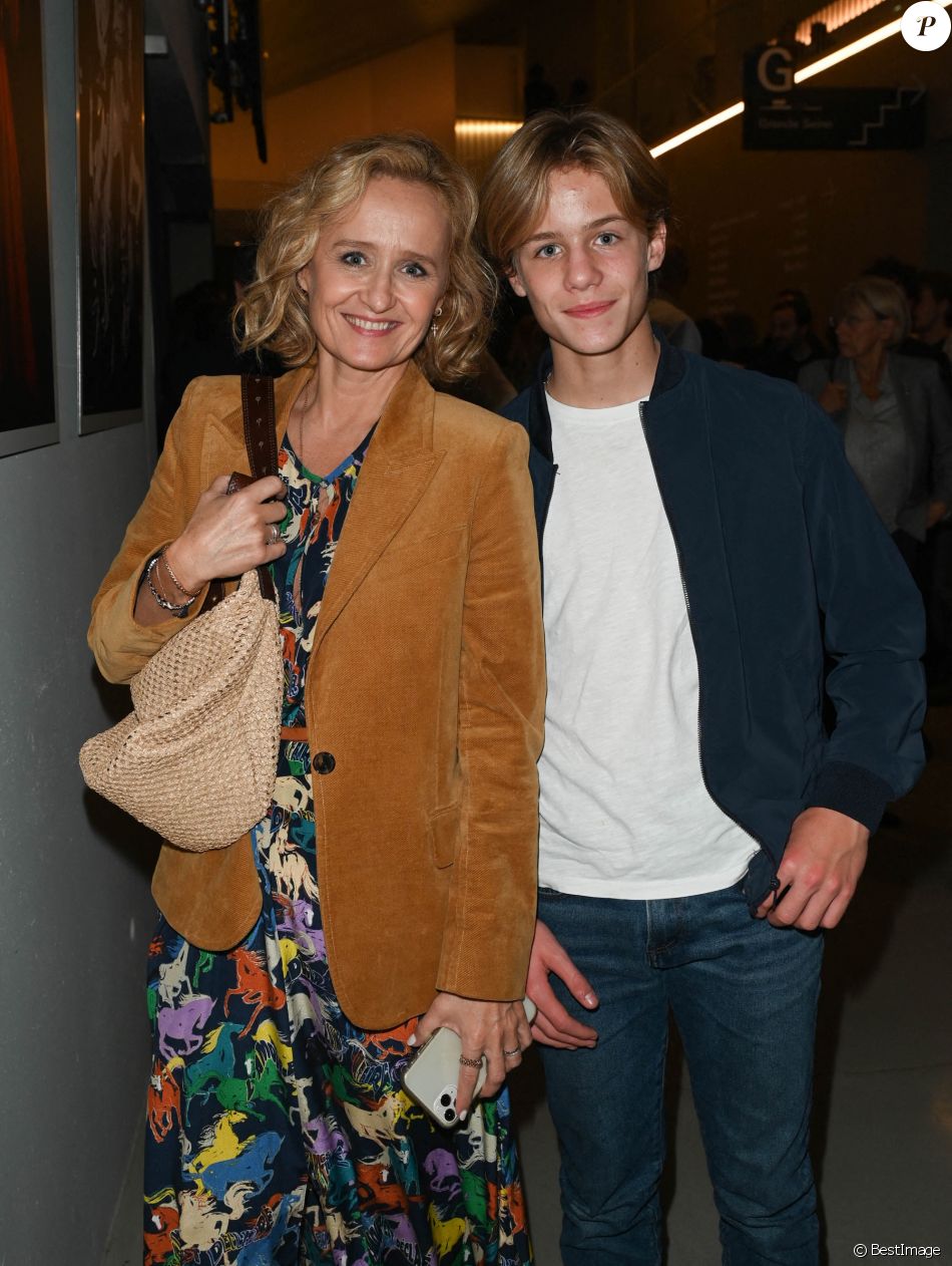 Exclusif - Caroline Roux avec son fils Marceau Solly-Roux - Générale de ...