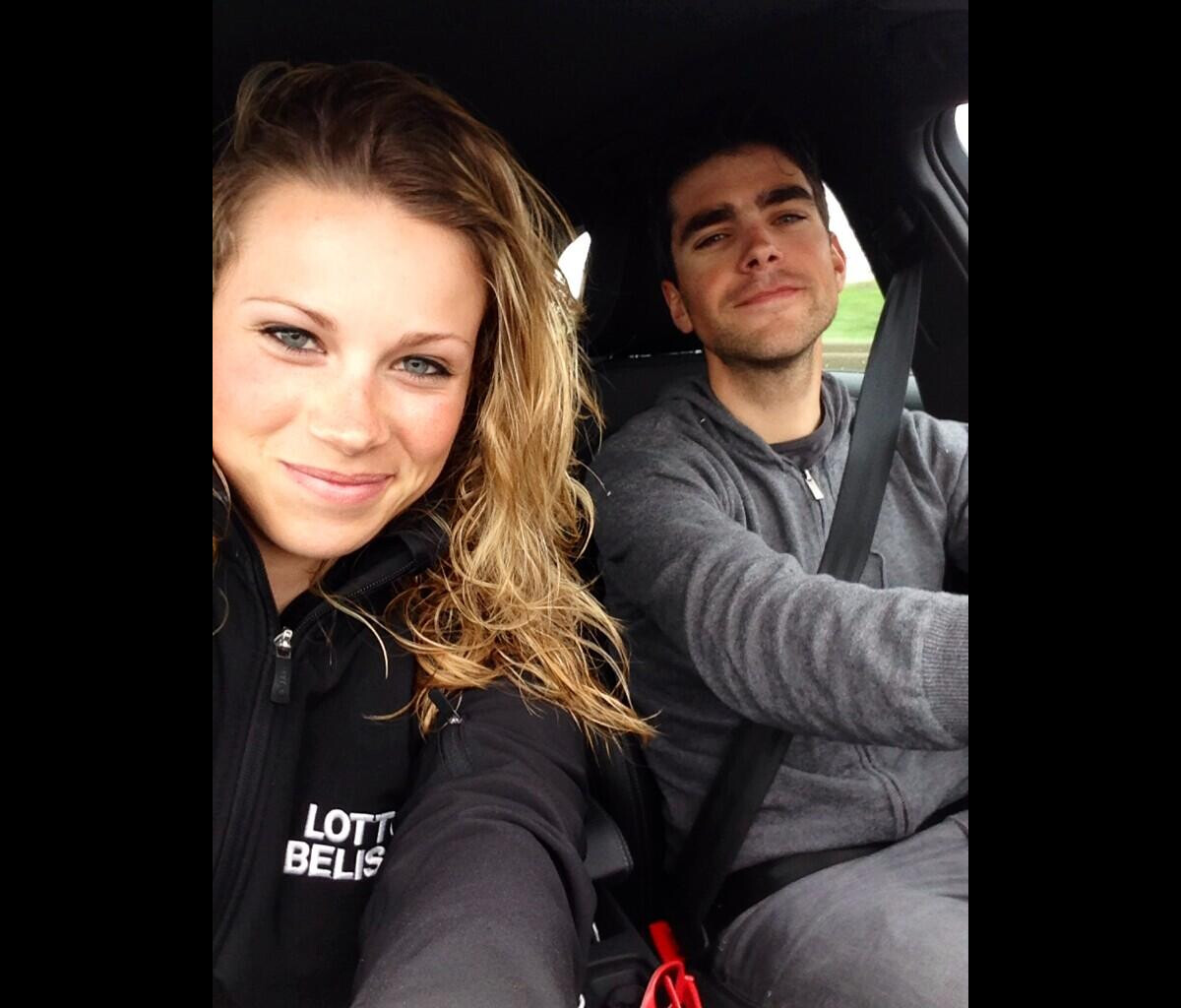 Photo : Marion Rousse et Tony Gallopin, photo publiée sur le compte ...