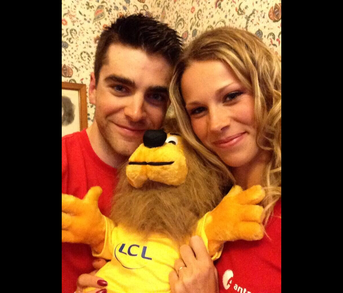 Photo : Marion Rousse et Tony Gallopin, photo publiée sur le compte ...