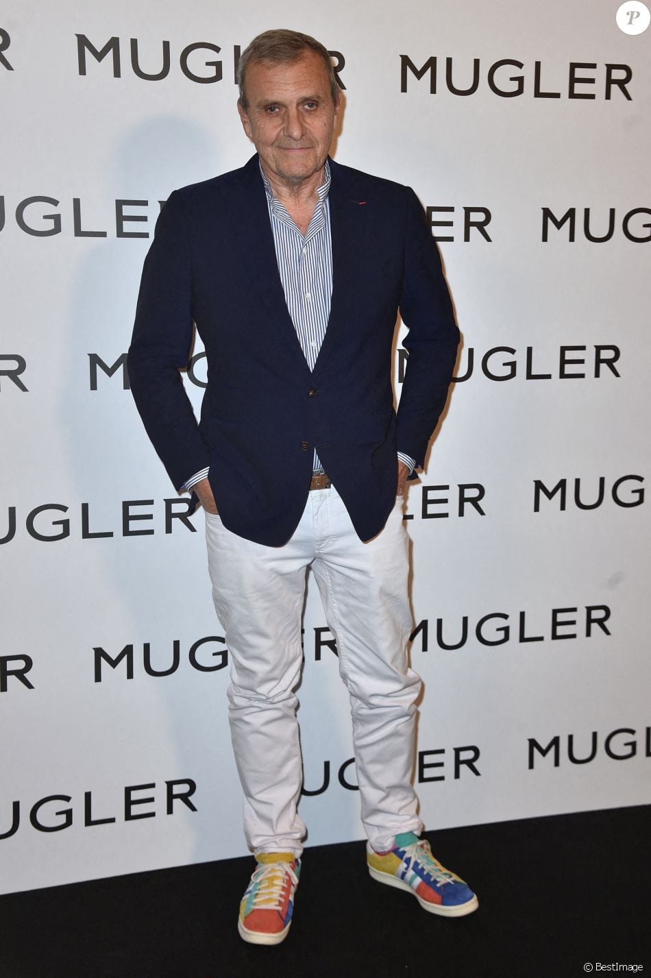 Jean-Charles de Castelbajac au photocall de l'exposition Thierry Mugler ...