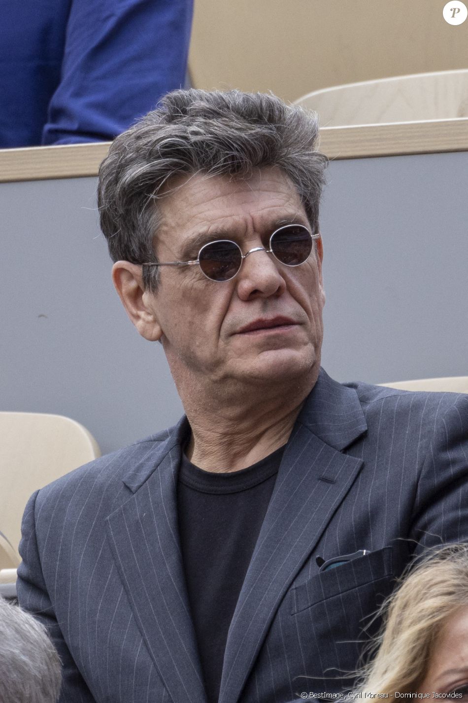 Marc Lavoine - Célébrités dans les tribunes des internationaux de ...