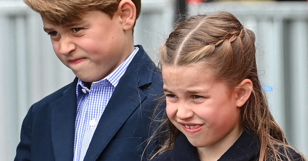 Le prince George de Cambridge et la princesse Charlotte de Cambridge en ...