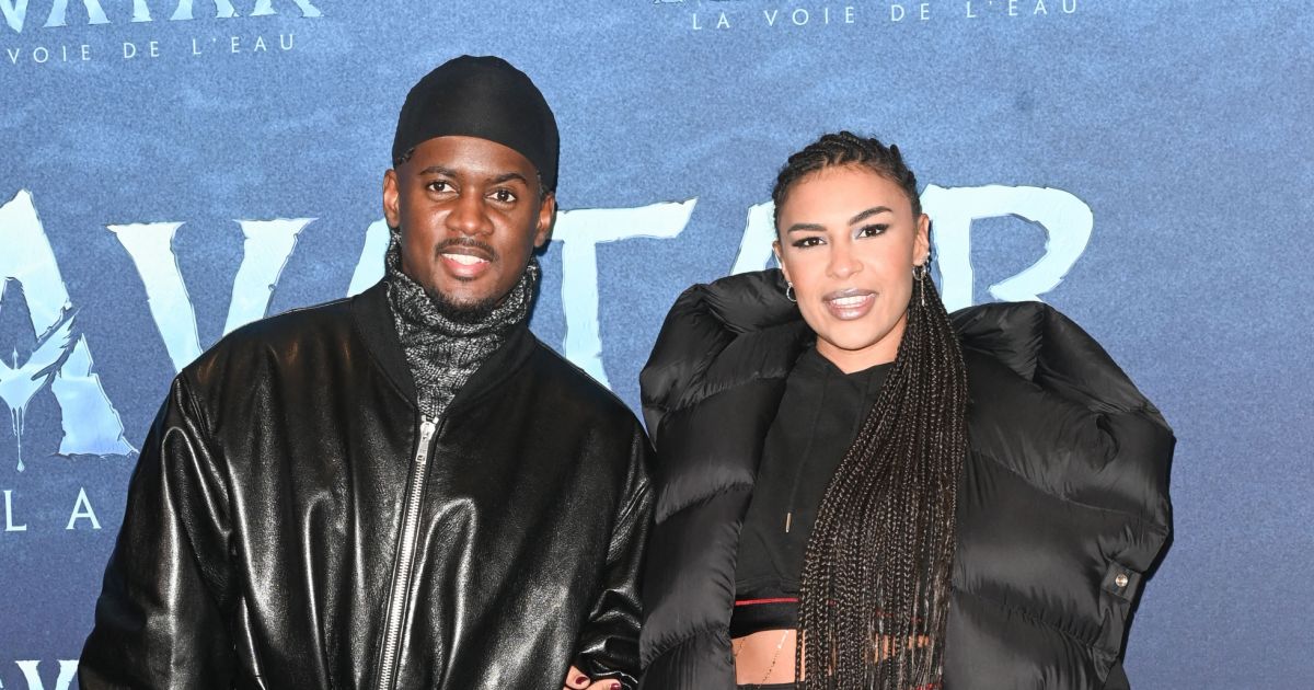 Black M et Léa Djadja - Première du film Avatar 2 : La Voie de l'eau au ...