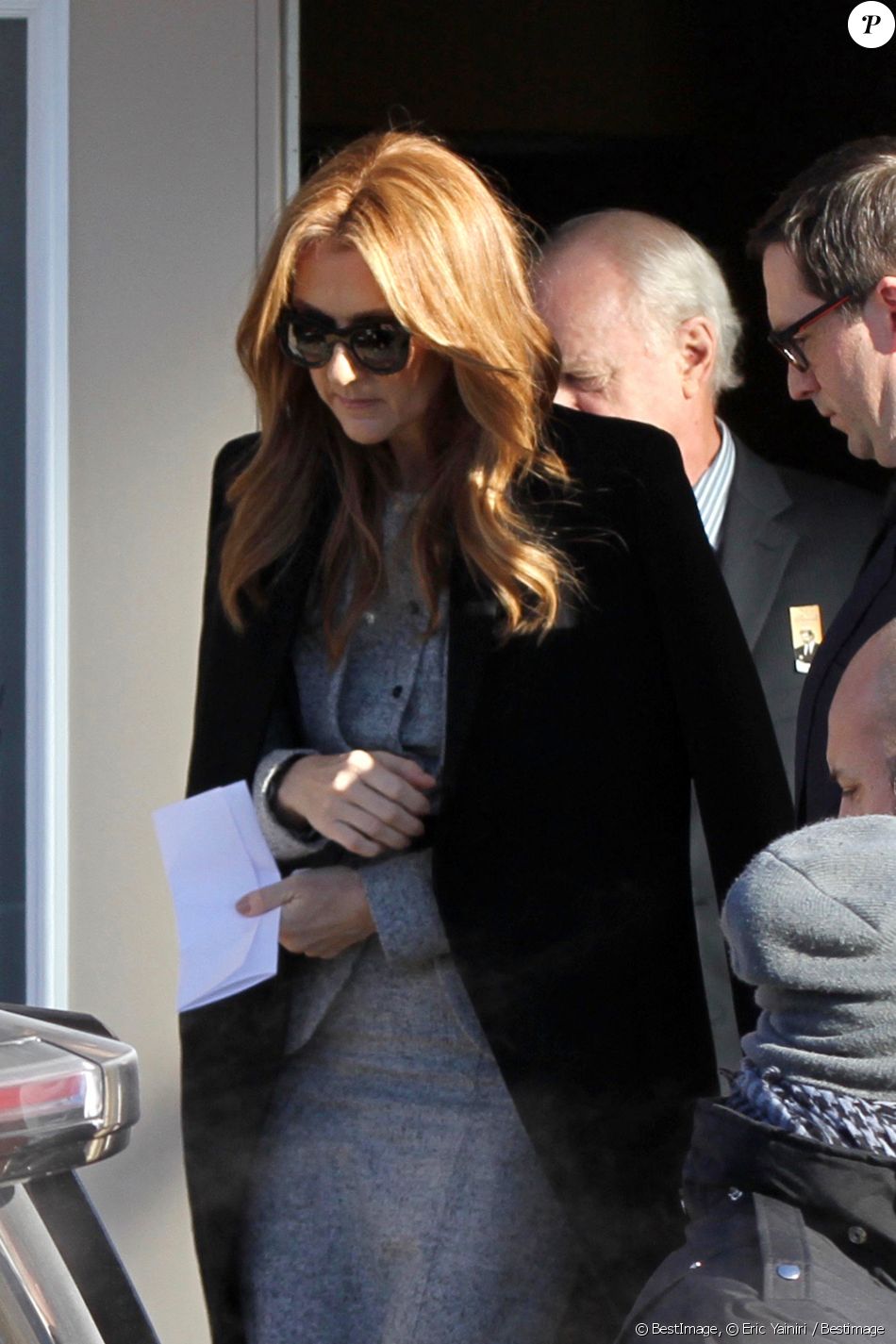 Exclusif - Céline Dion quitte le salon funéraire Charles Rajotte à ...