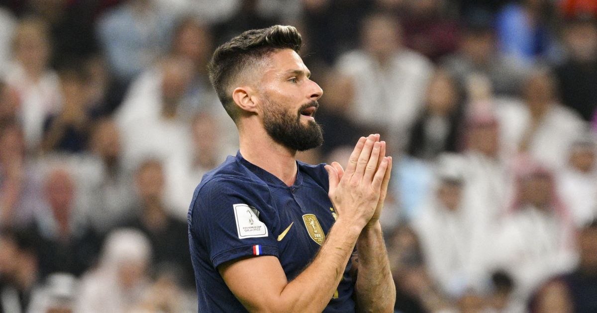 Olivier Giroud - Match France - Argentine (3-3 - tab 2-4) en finale de la Coupe du Monde 2022 au ...