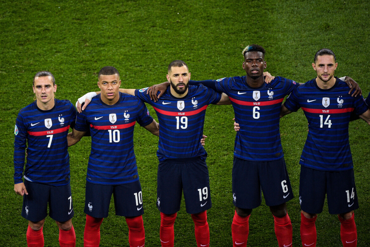 Photo : Antoine Griezmann ( 7 - France ) - Kylian Mbappe ( 10 - France ...