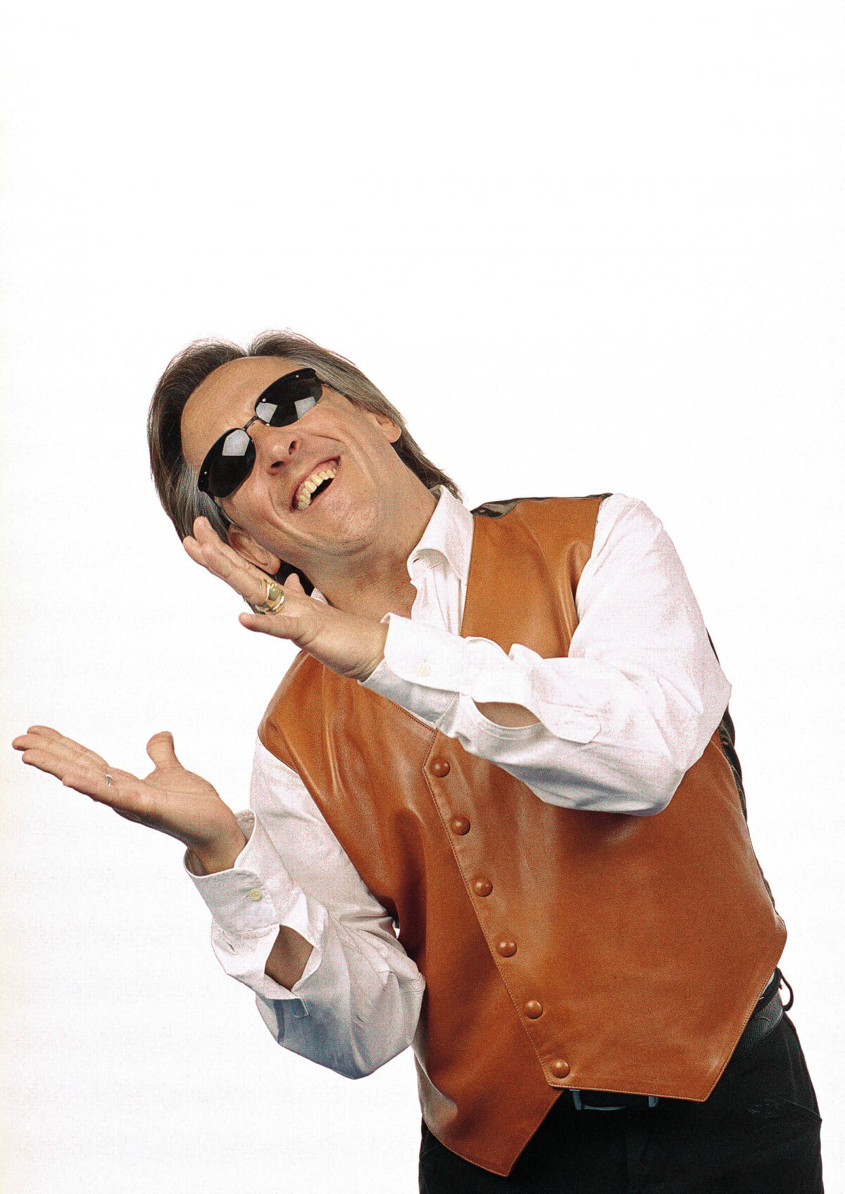 Photo : Archives - Le chanteur Gilbert Montagné en 1990. © Patrick ...