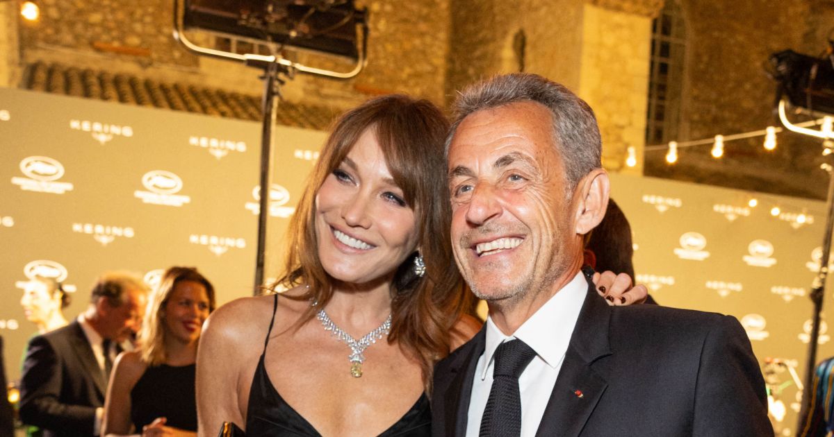 Carla Bruni et son mari Nicolas Sarkozy - Personnalités à la soirée ...