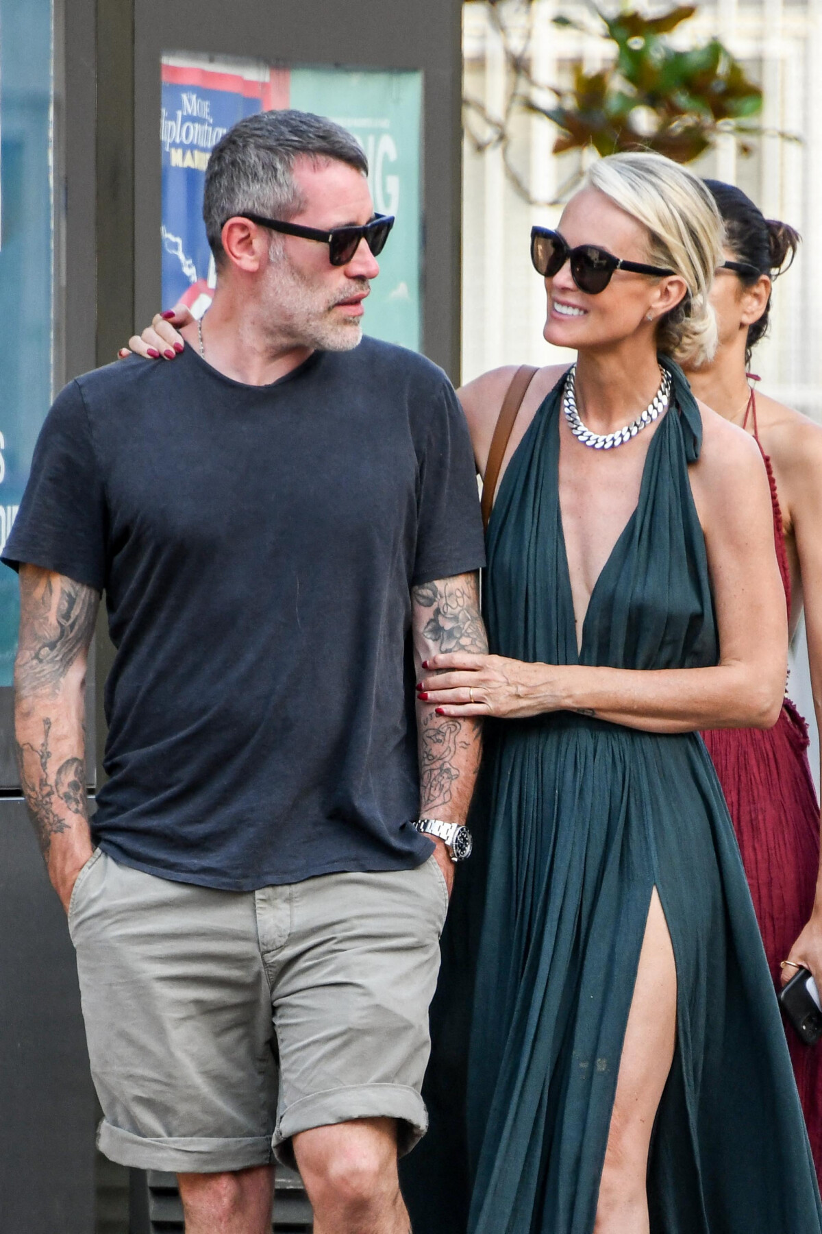Photo : Laeticia Hallyday, son compagnon Jalil Lespert , sa fille Joy ...