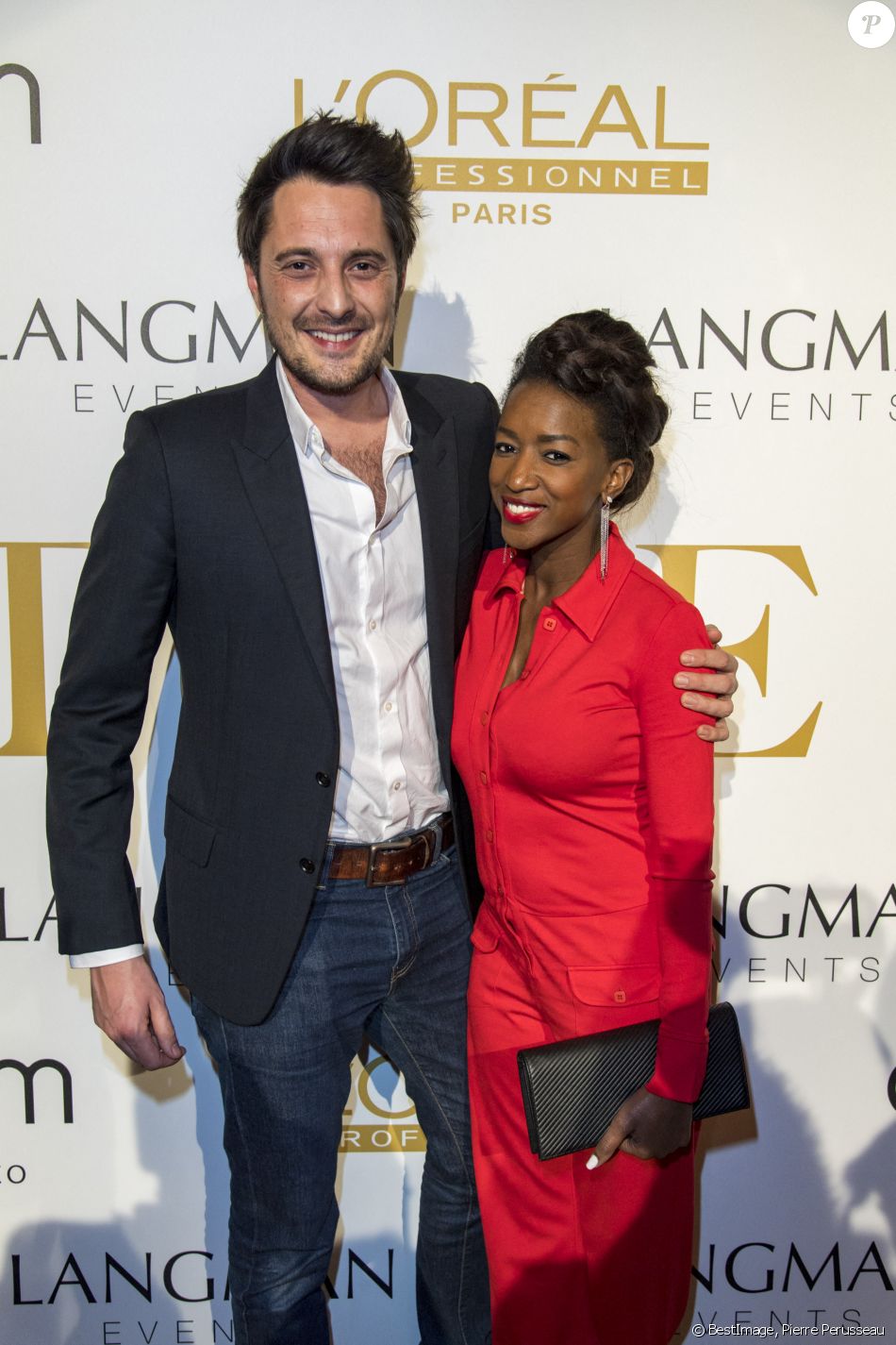 Vincent Cerutti et sa compagne Hapsatou Sy - Couture Ball by Langman ...