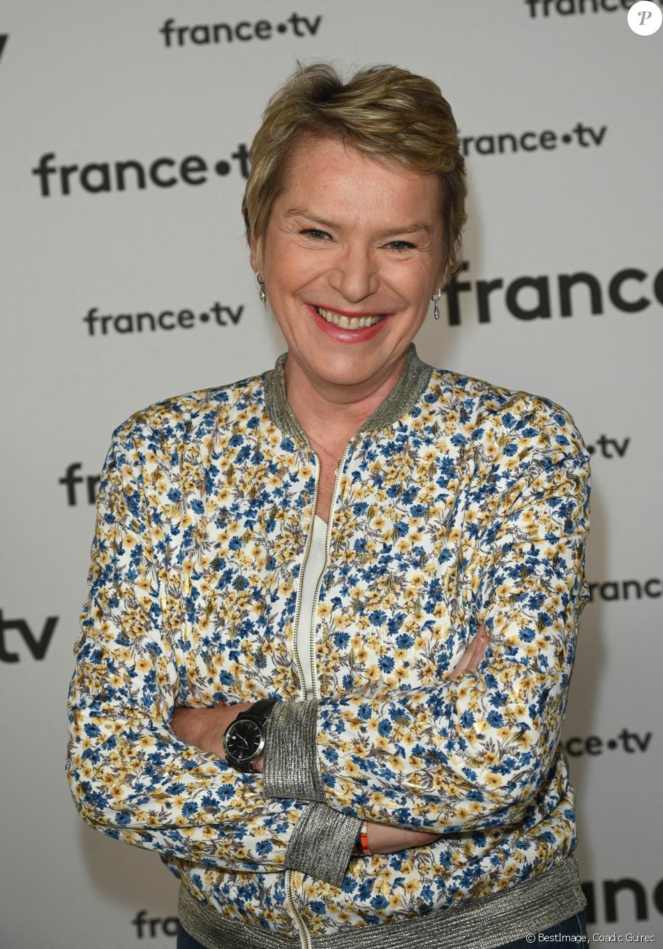 Elise Lucet au photocall pour la conférence de presse de rentrée de ...