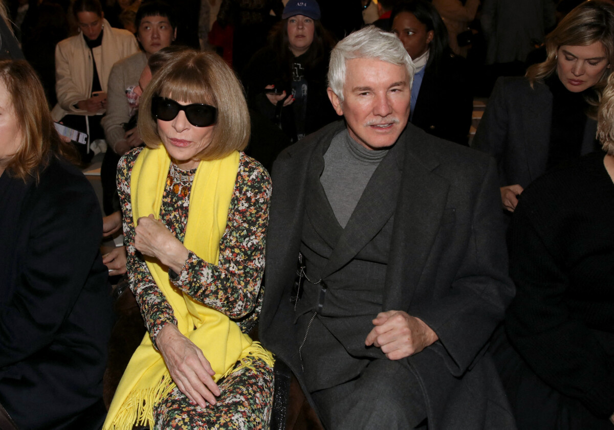 Photo : Anna Wintour et Baz Luhrmann - Photocall au défilé de mode ...