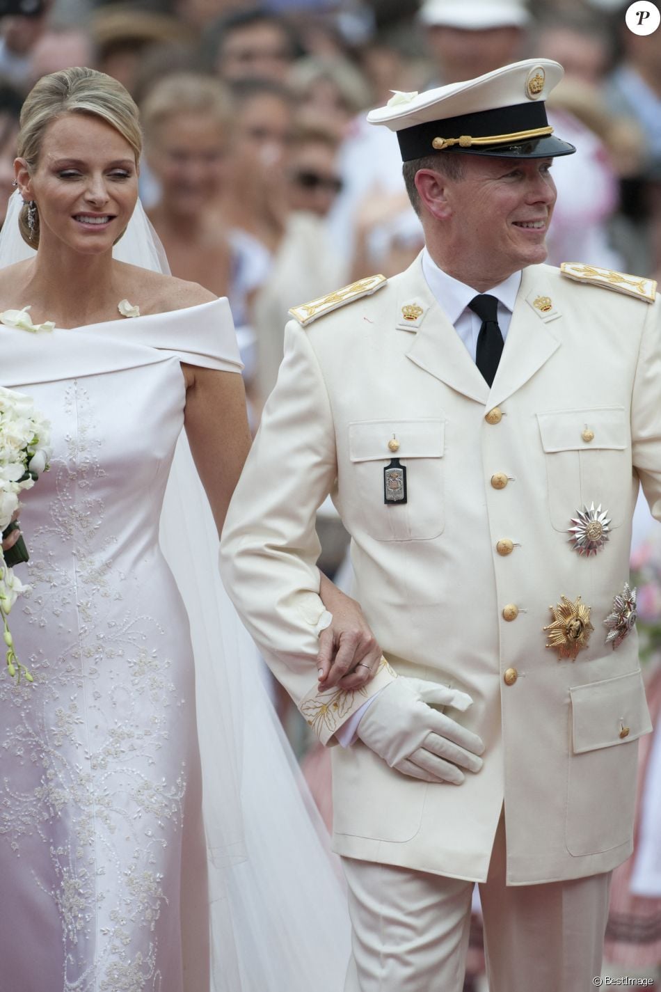 Albert et Charlène de Monaco - Mariage religieux du prince Albert II de ...