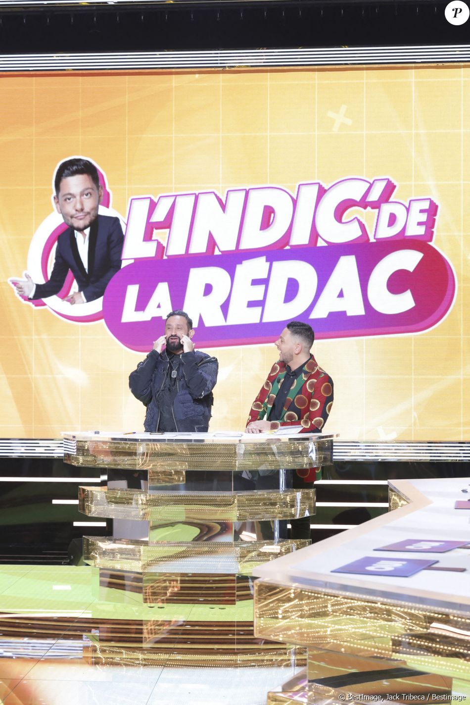 Exclusif - Cyril Hanouna, Sasha Elbaz - Sur le plateau de l'émission ...