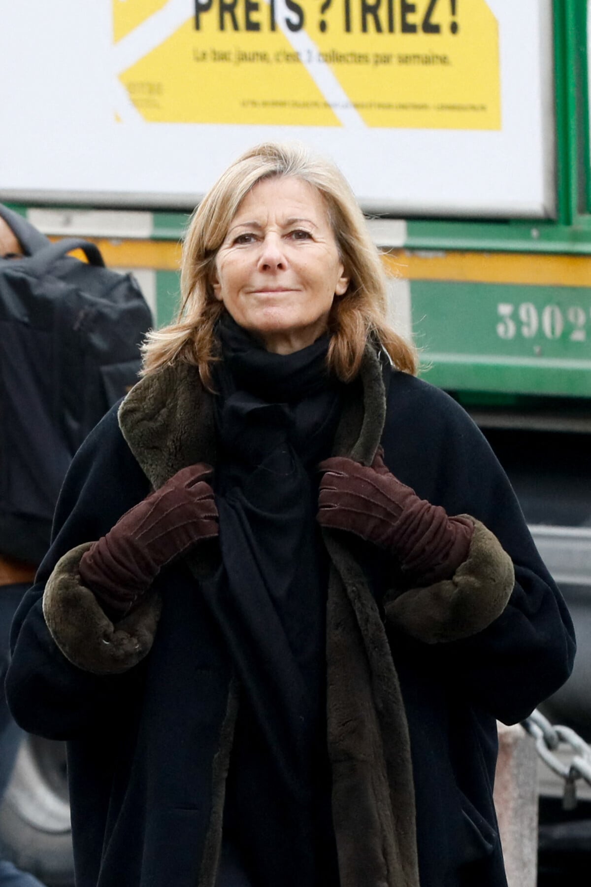 Photo : Claire Chazal - Obsèques de Philippe Tesson en l'église Saint ...