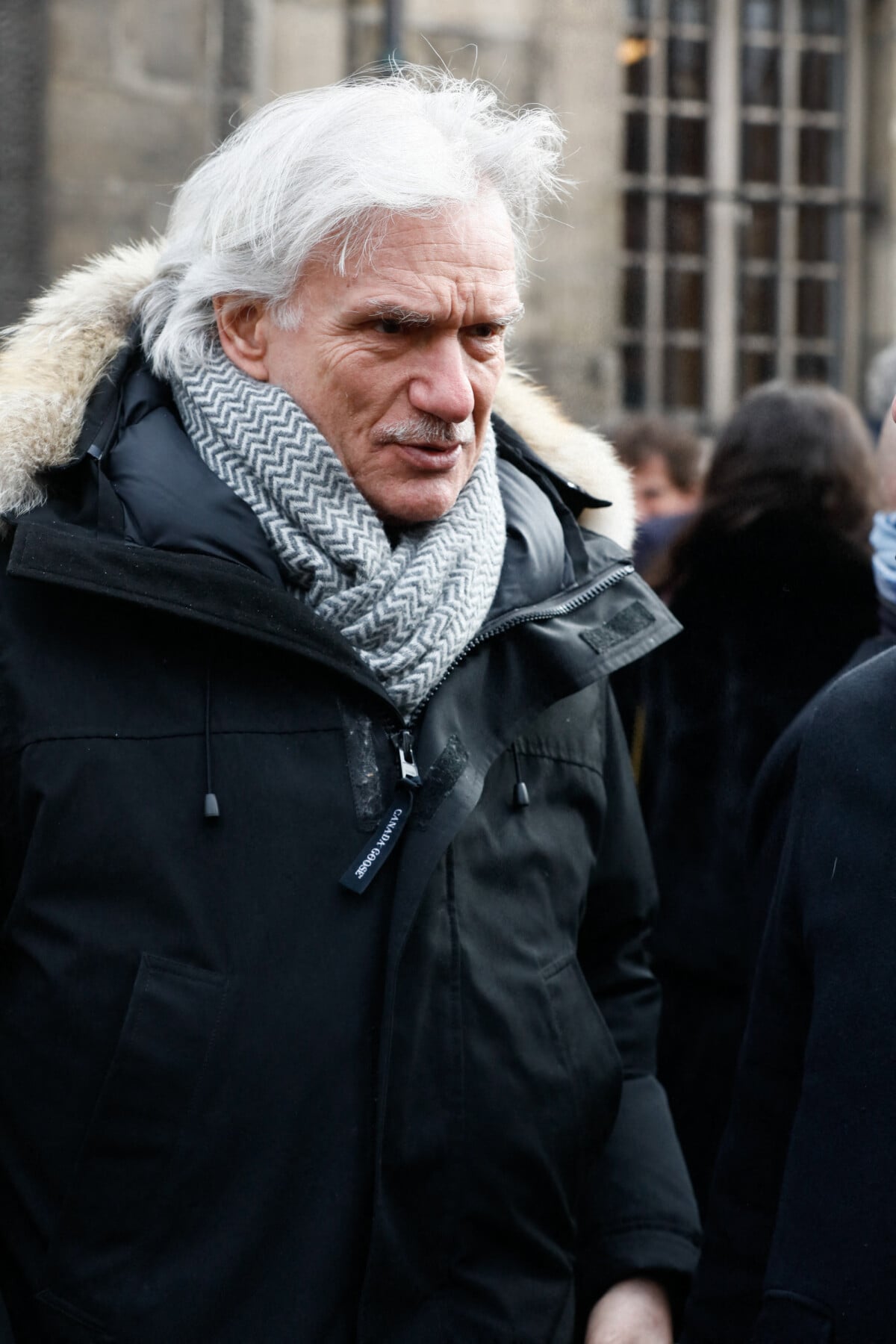 Photo : François-Eric Gendron - Sorties des obsèques de Philippe Tesson ...