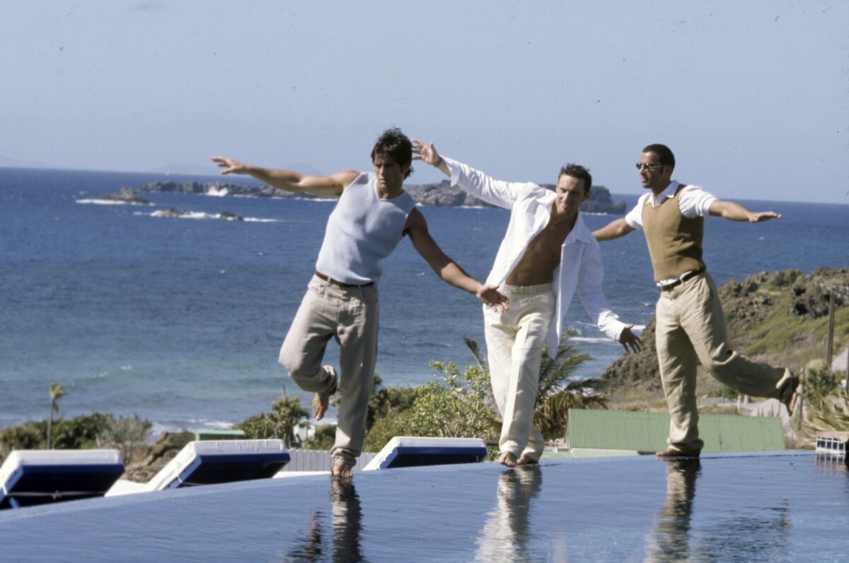 Photo : Dans les caraibes, à Saint-Barthélemy, le groupe 2be3, Filip ...