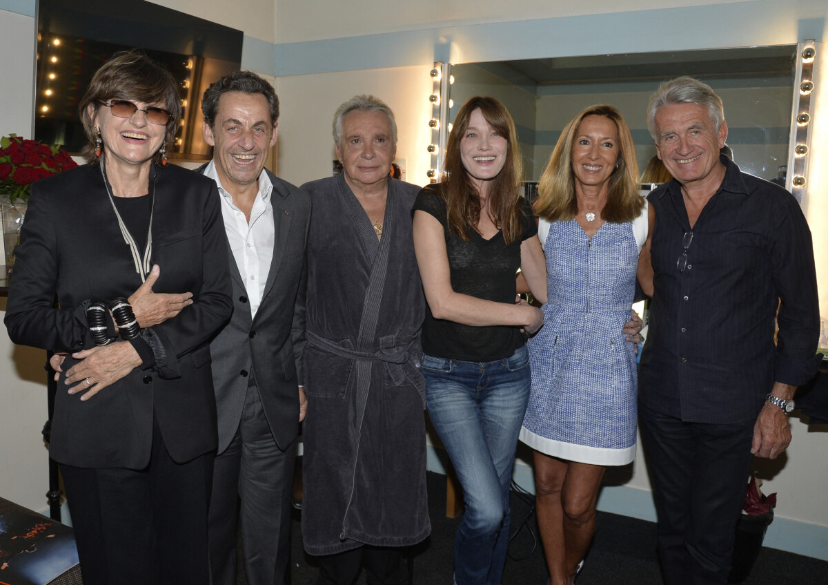 Photo : Anne-Marie Perier (femme de Michel Sardou), Nicolas Sarkozy ...