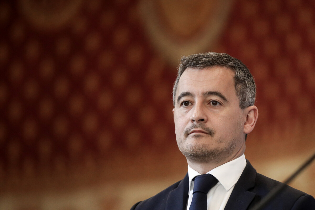 Photo : Gérald Darmanin - Conférence de presse de présentation du bilan ...
