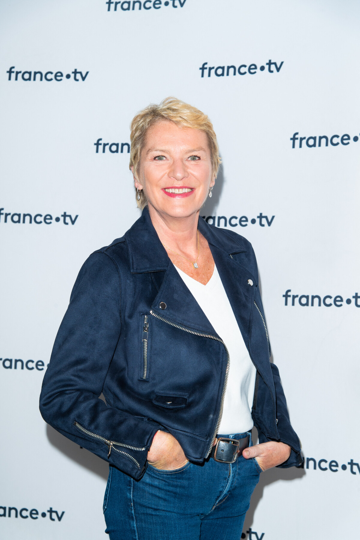Photo : Élise Lucet lors du photocall dans le cadre de la conférence de ...