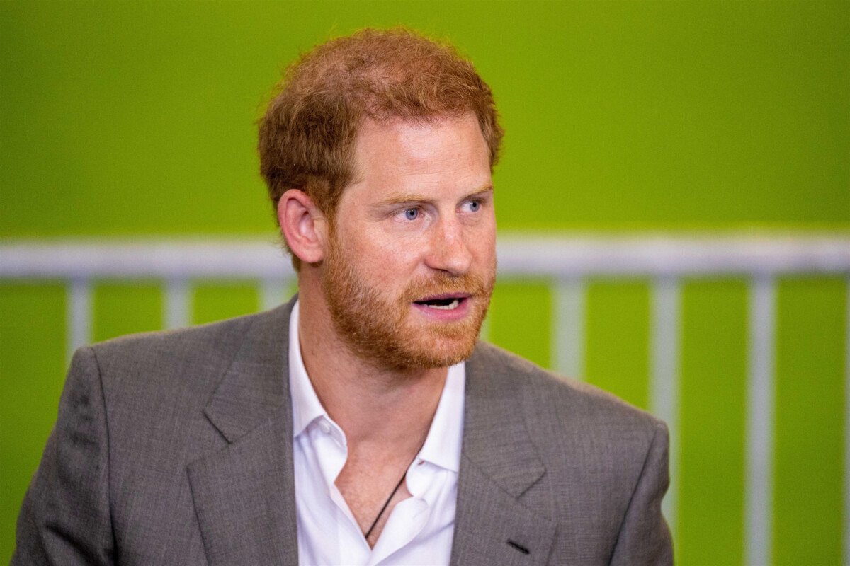 Photo : Le prince Harry, duc de Sussex, lors d'une conférence de presse ...